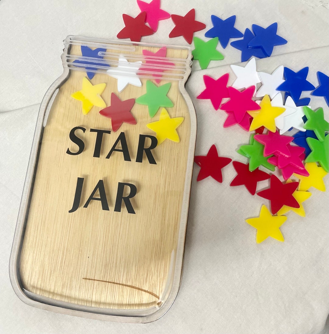 Reward Jar. Star Jar. Ready to Ship. With 20 Tokens. - Etsy
