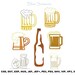 Beer Embroidery Design Set Beer Embroidery Design Machine | Etsy