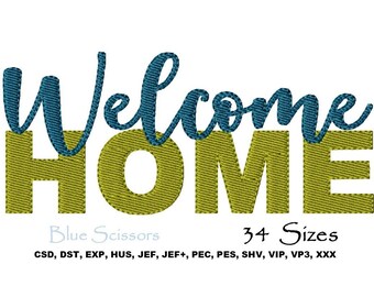 Welcome Embroidery Design | Etsy
