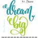 Dream Big Embroidery Design Dream Embroidery Design Machine | Etsy
