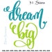 Dream Big Embroidery Design, Dream Embroidery Design, Machine ...