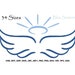 Angel Wings With Halo Embroidery Design (machine File) - Etsy