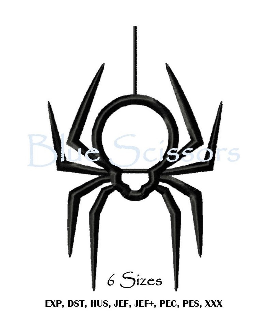 Spider Applique Embroidery Design, Applique Spider Embroidery Design ...