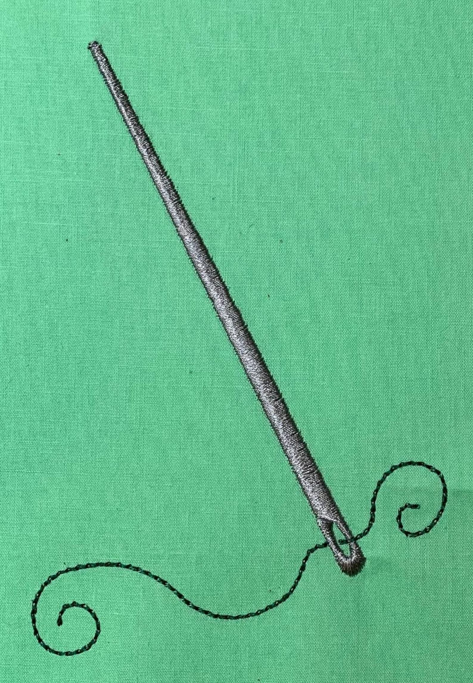 Needle and Thread Embroidery Design Needle Embroidery Design | Etsy