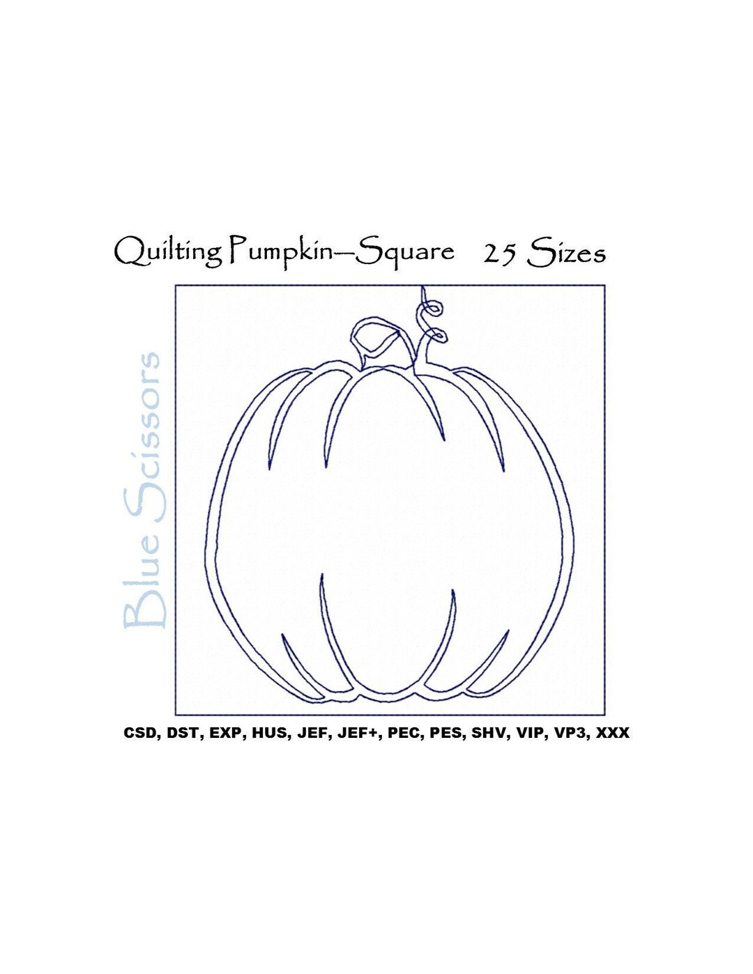 Quilt Block Embroidery Design, Quilting Embroidery Design, Pumpkin ...