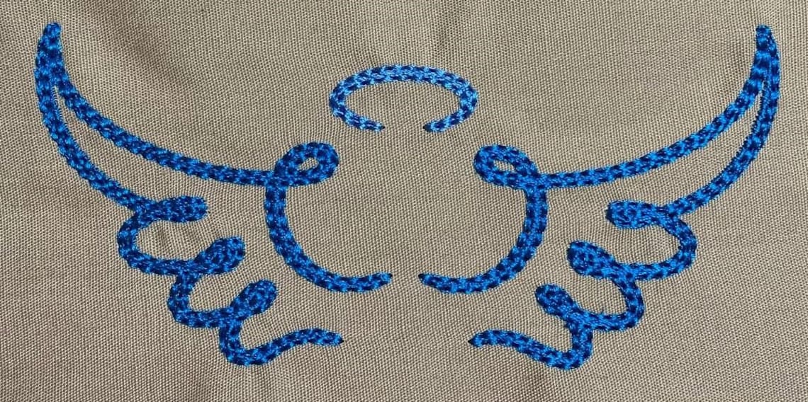 Angel Wings With Halo Embroidery Design (machine Embroidery) - Etsy
