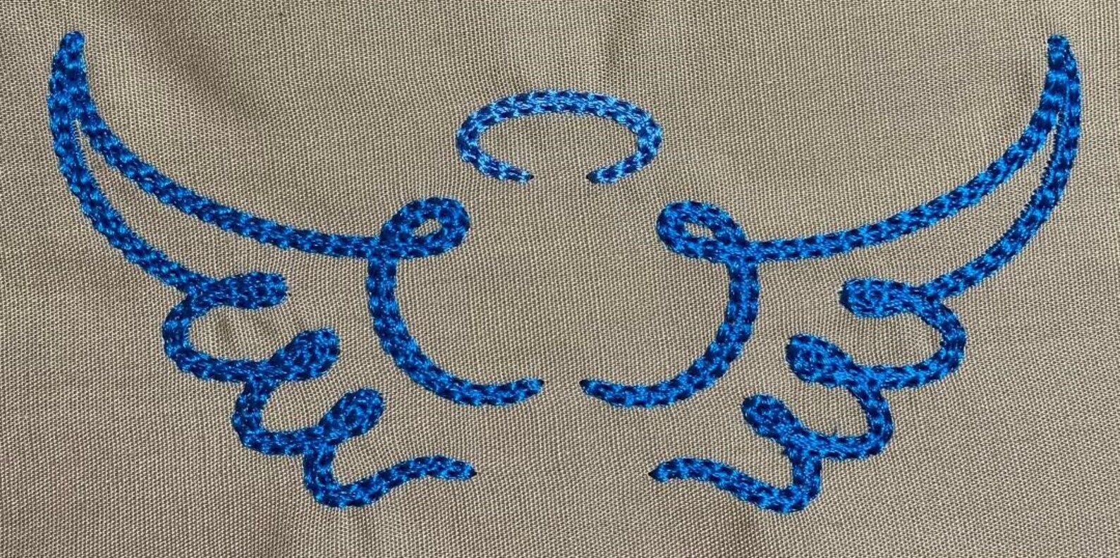 Angel Wings With Halo Embroidery Design Angel Wings | Etsy