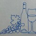 Wine Embroidery Design, Wine Bottle Embroidery Design, Wine Glass ...