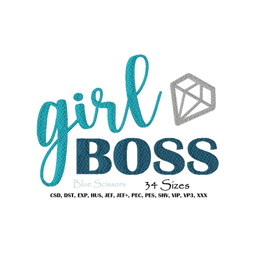 Girl Boss Embroidery Design, Girl Boss Embroidery Design, Machine ...
