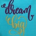 Dream Big Embroidery Design, Dream Embroidery Design, Machine ...