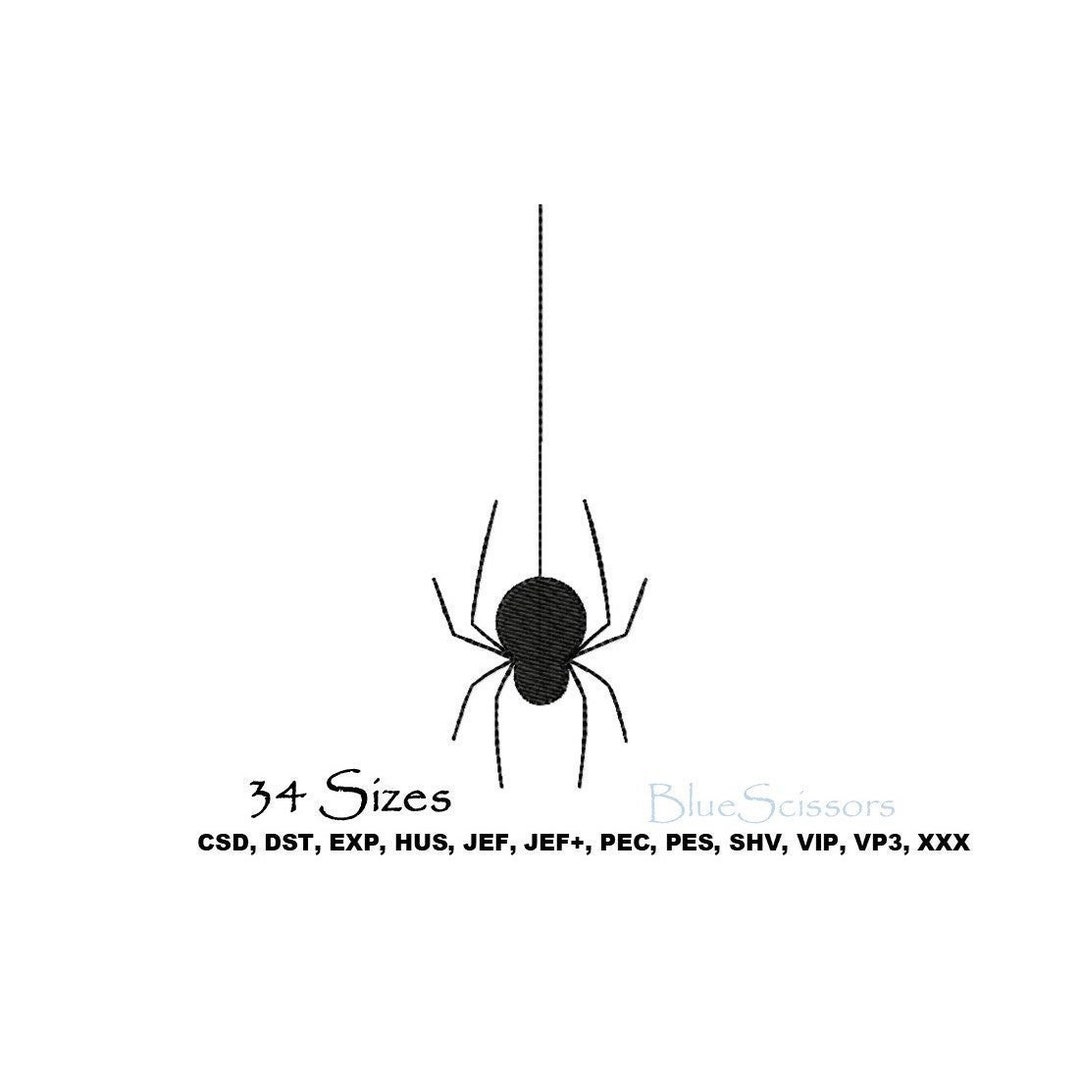Spider Embroidery Design, Spider Design, Hanging Spider Embroidery ...