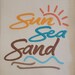 Sun Sea Sand Embroidery Design, Beach Theme (machine Embroidery) - Etsy