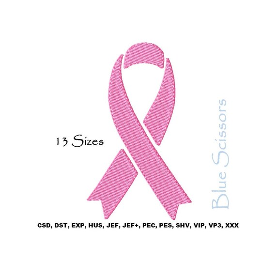Awareness Ribbon Embroidery Design Ribbon Embroidery Design | Etsy
