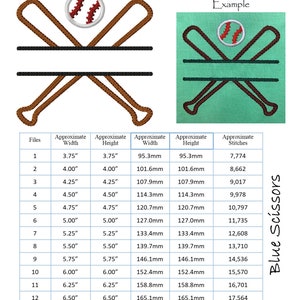 Baseball Embroidery Design, Baseball and Bats Embroidery Design ...