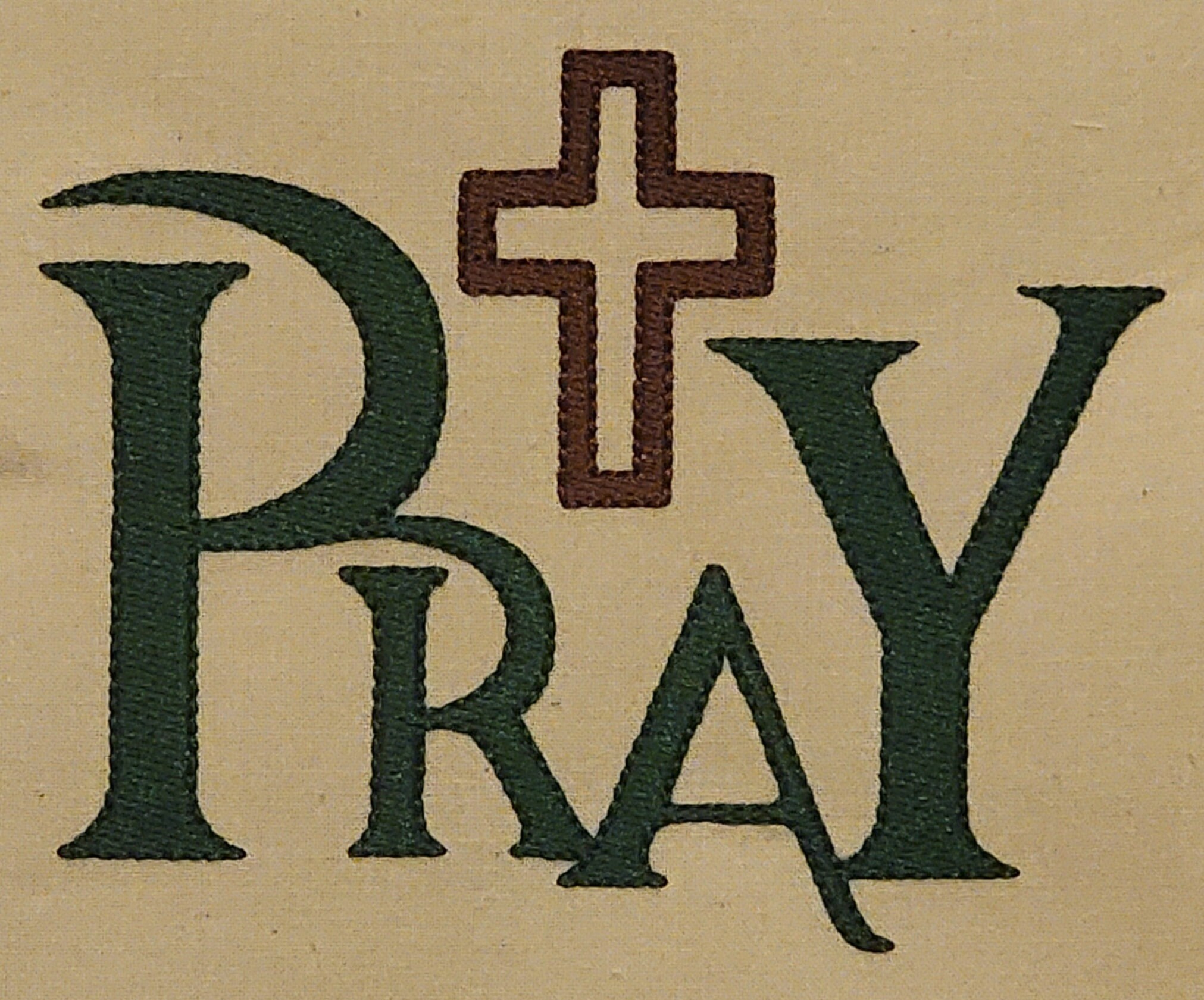 Pray Embroidery Design Pray With Cross Embroidery Design - Etsy