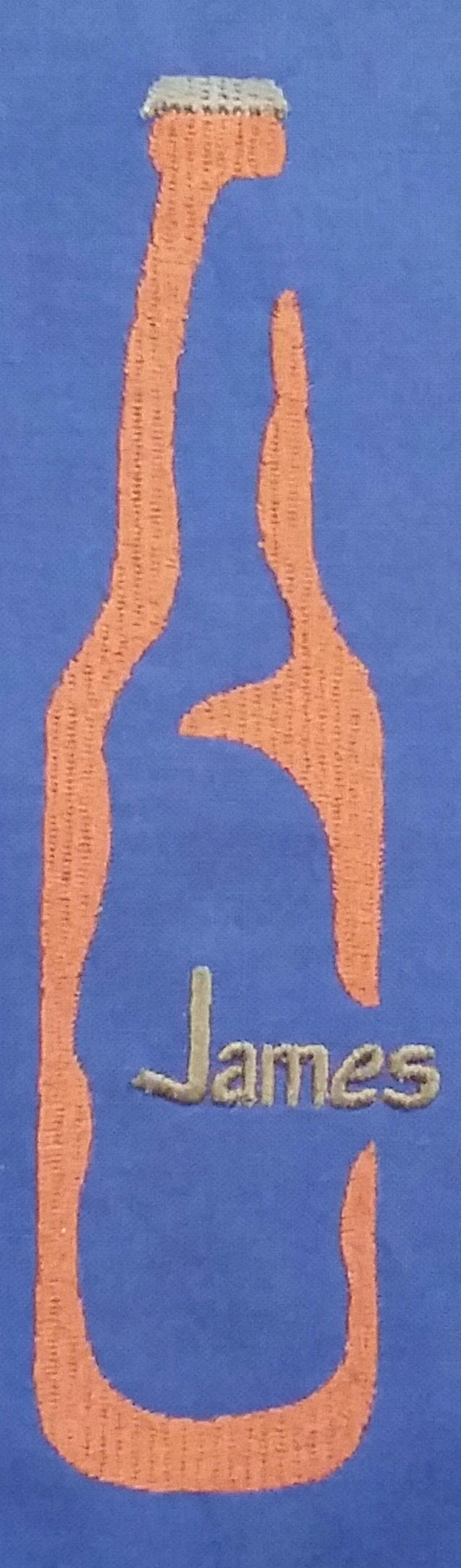 Beer Bottle Embroidery Design Abstract Beer Bottle Embroidery | Etsy