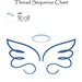 Angel Wings With Halo Embroidery Design (machine Embroidery) - Etsy