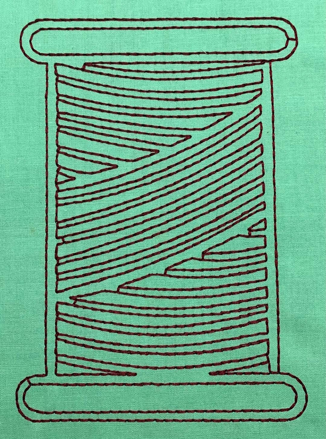 Spool of Thread Embroidery Design Thread Embroidery Design - Etsy