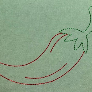 Pepper Embroidery Design, Hot Pepper Embroidery Design, Machine ...