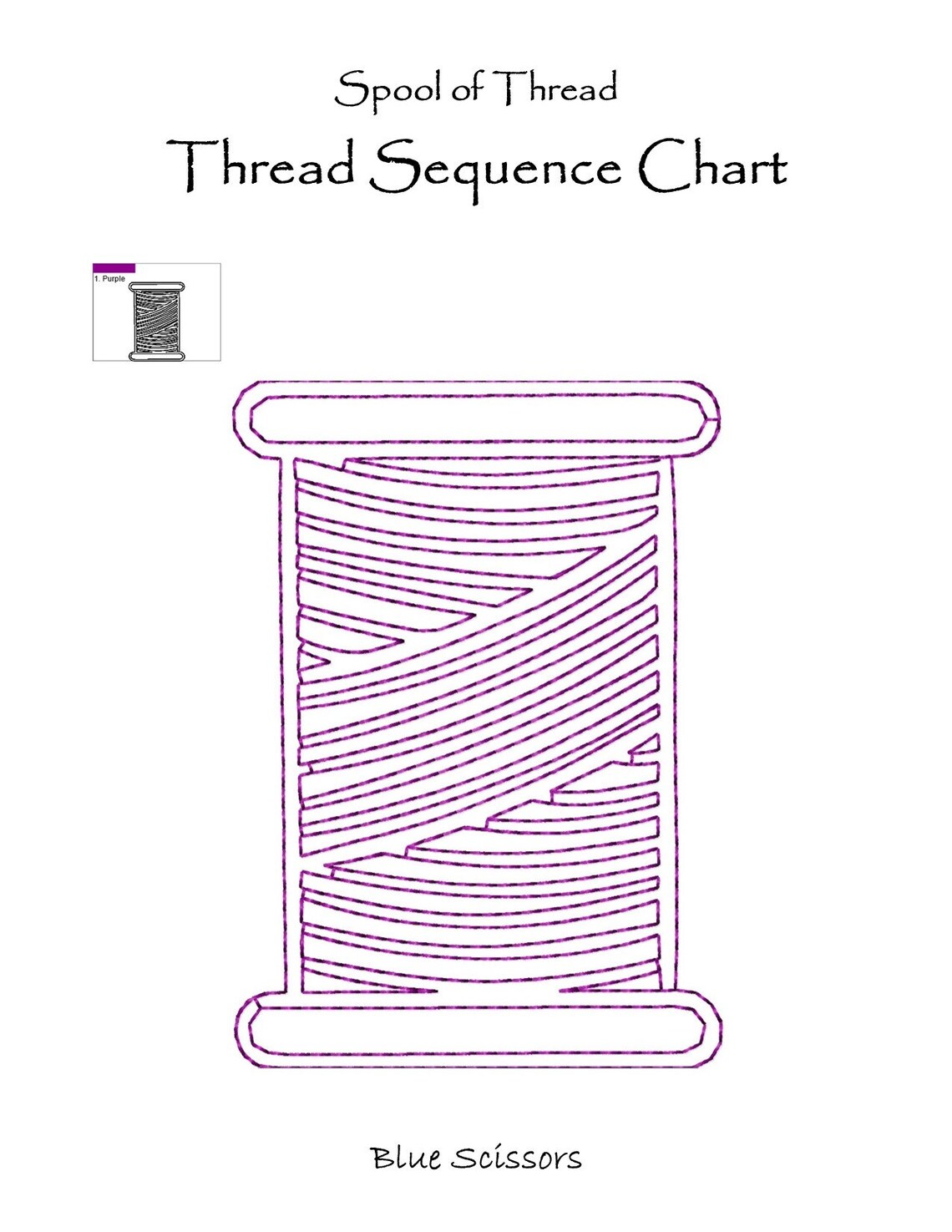 Spool of Thread Embroidery Design Thread Embroidery Design - Etsy