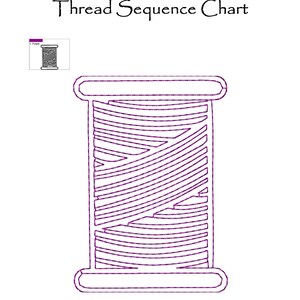 Spool of Thread Embroidery Design, Thread Embroidery Design, Spool ...