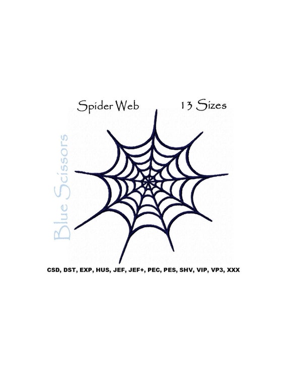 Spider Web Embroidery Design Spider Web Design Spider Web | Etsy