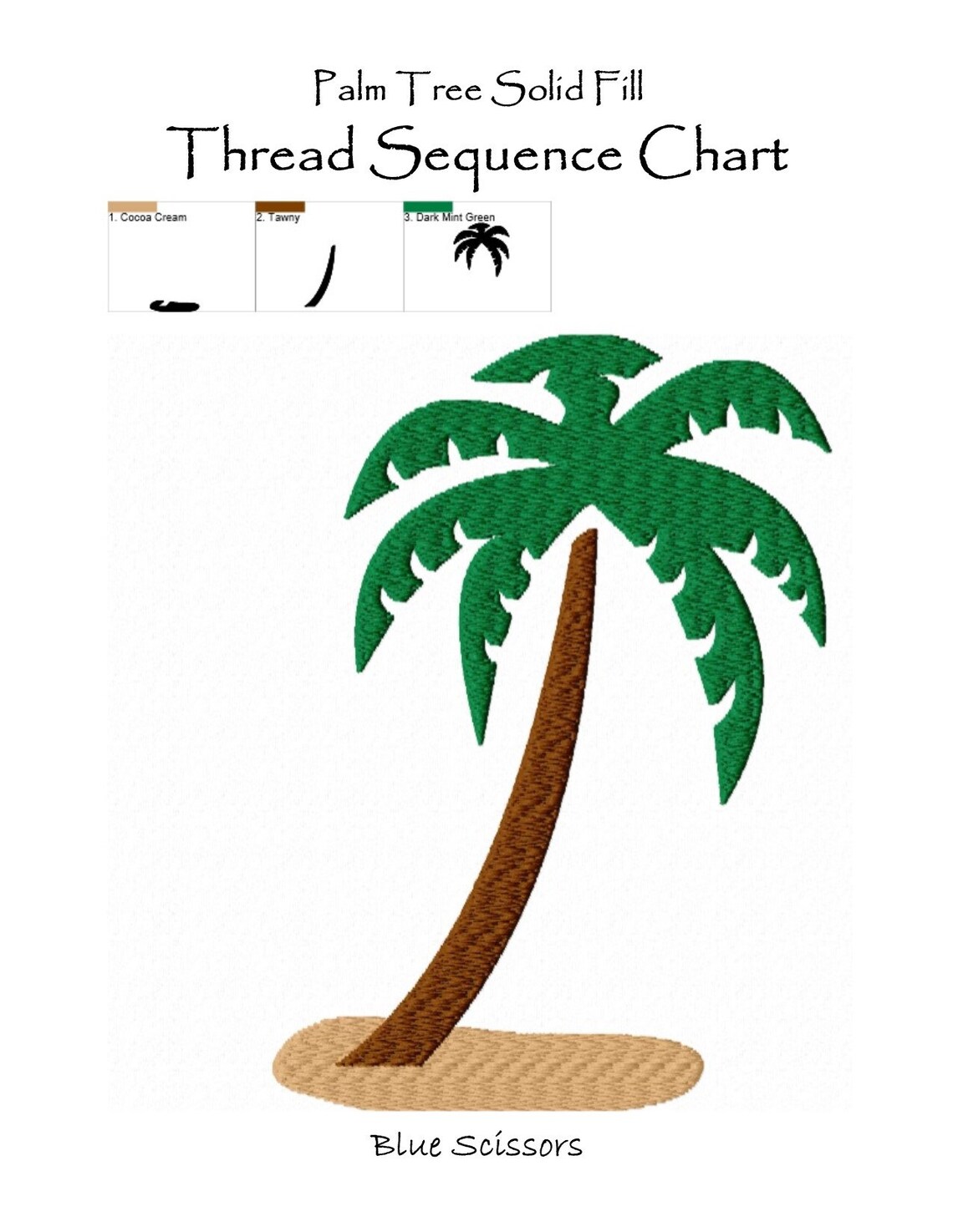 Palm Tree Embroidery Design Set Palm Tree Embroidery Palm - Etsy