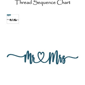 Mr Mrs Embroidery Design Wedding Embroidery Design - Etsy