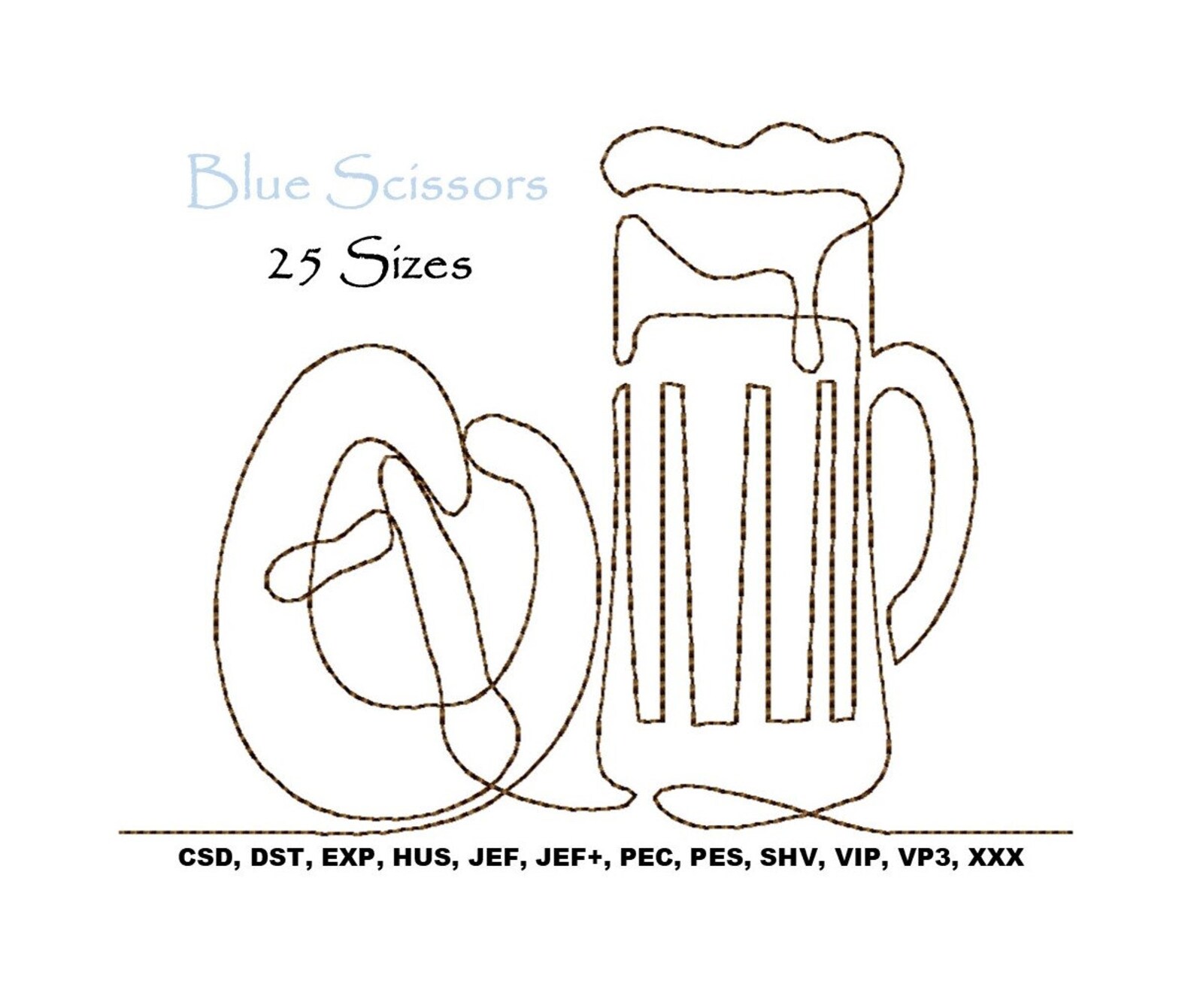 Beer Embroidery Design Set Beer Embroidery Design Machine | Etsy