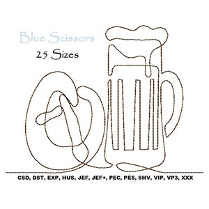 Beer Embroidery Design Set, Beer Embroidery Design, Machine Embroidery ...