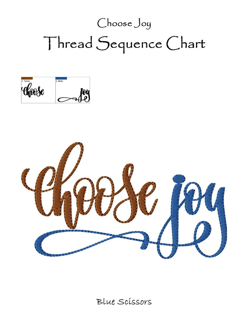 Choose Joy Embroidery Design, Machine Embroidery (digital Download) - Etsy