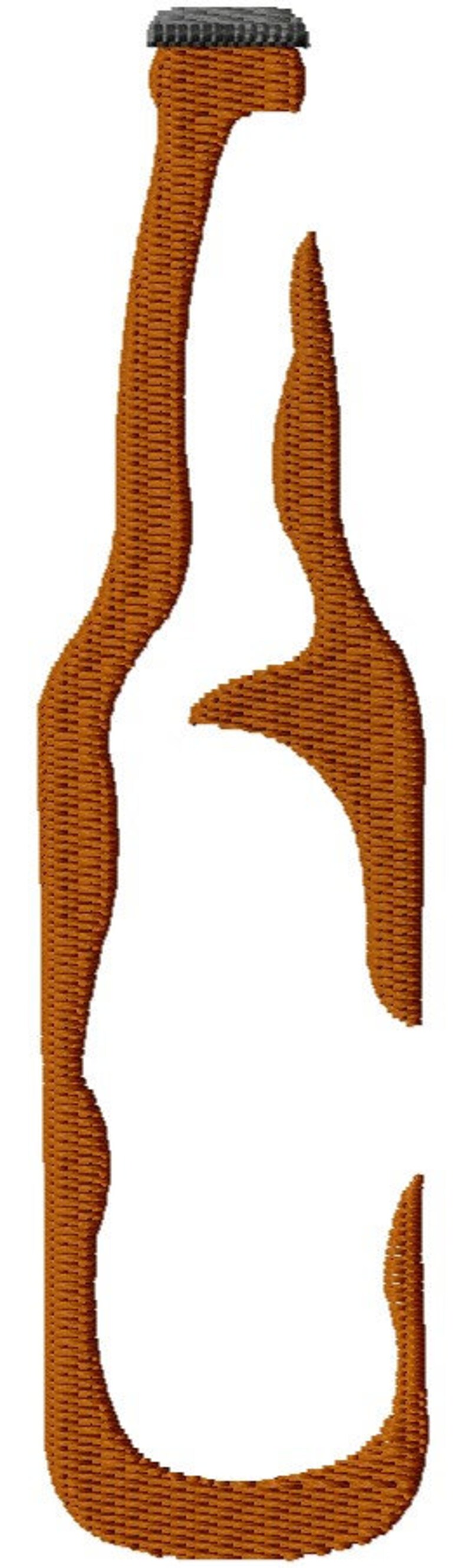 Beer Bottle Embroidery Design Abstract Beer Bottle Embroidery - Etsy