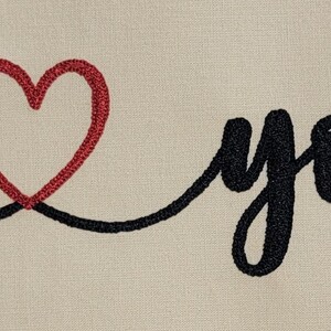 I Love You Embroidery Design, I Love You Design, Love Embroidery Design ...