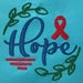Awareness Ribbon Embroidery Design Hope Embroidery Design - Etsy