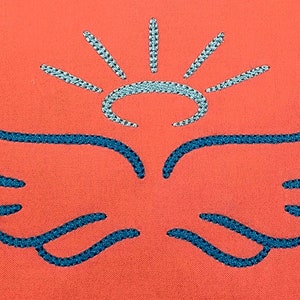 Angel Wings With Halo Embroidery Design (machine File) - Etsy