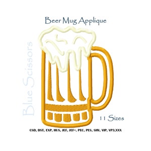 Beer Embroidery Design Set, Beer Embroidery Design, Machine Embroidery ...