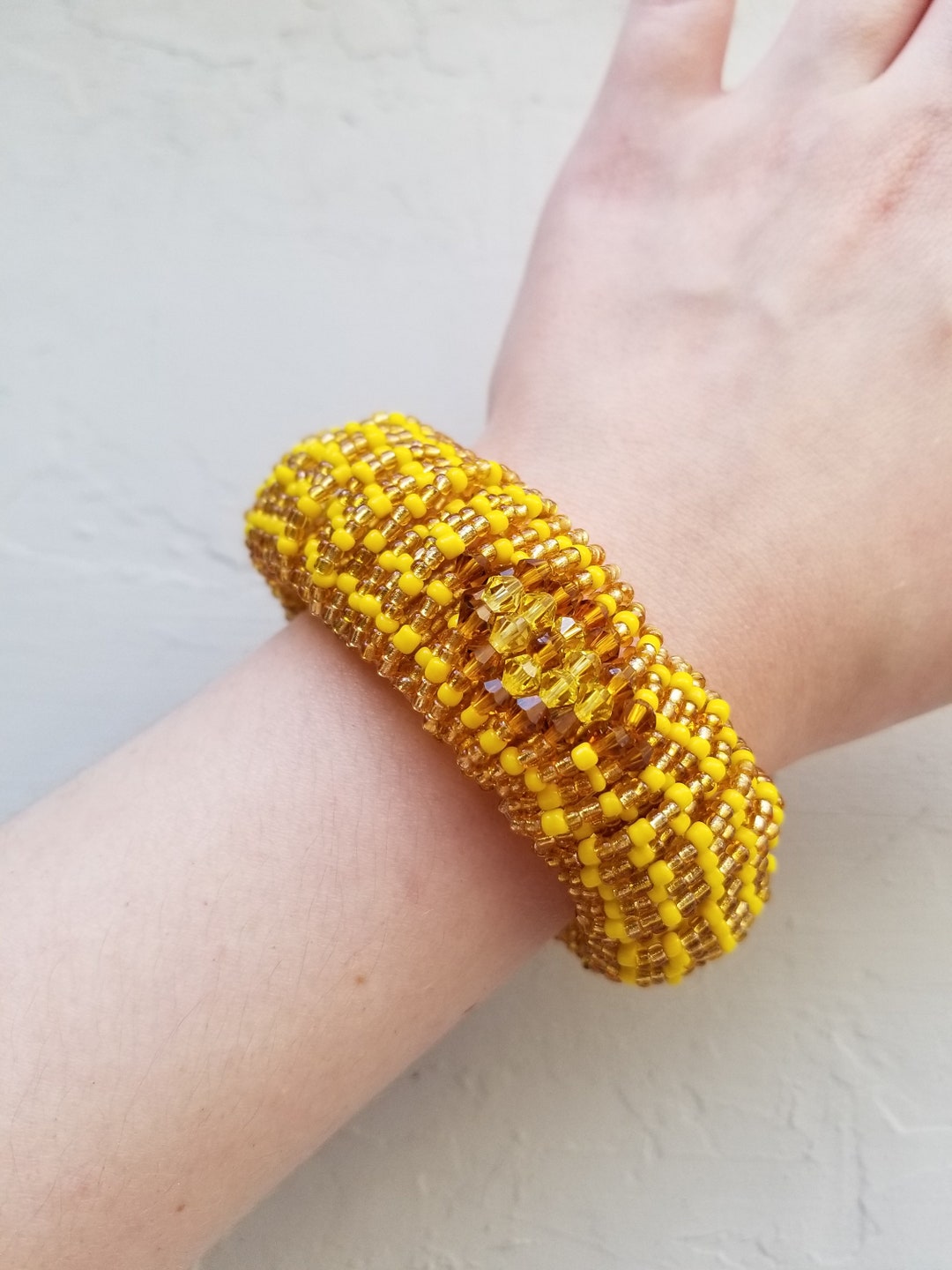 OSHUN Handmade Orisha Bracelet | Santeria Bracelet | Ilde Pulsera De ...