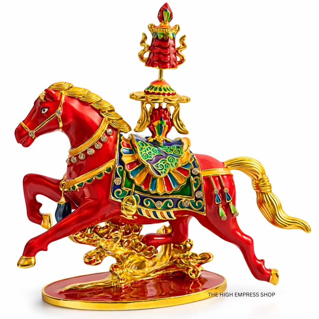 Feng Shui 2026 Victory Windhorse Figure Statue for Success, Protection ...
