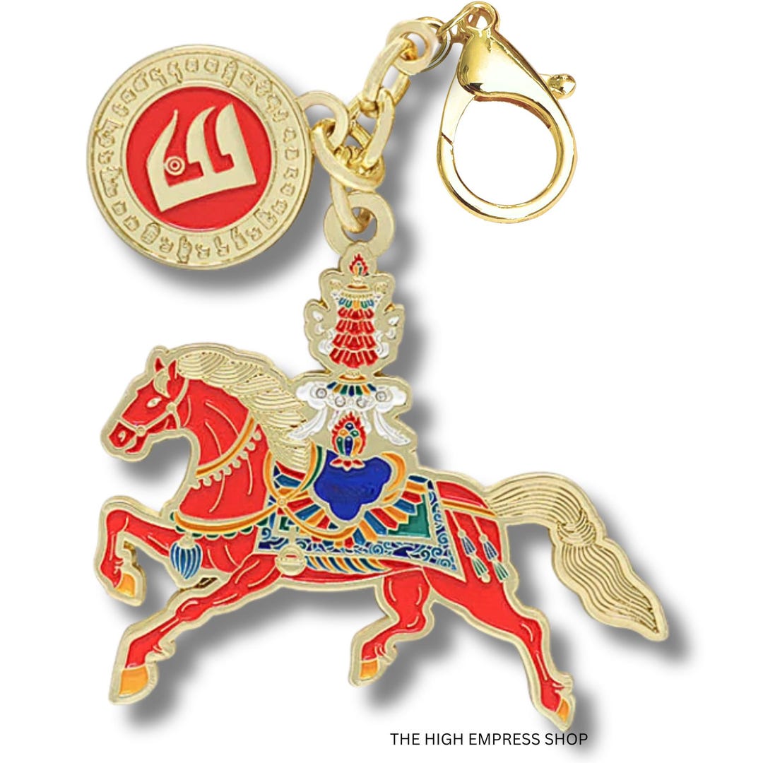 Feng Shui 2026 Victory Windhorse Amulet Keychain Ultimate Success Luck ...