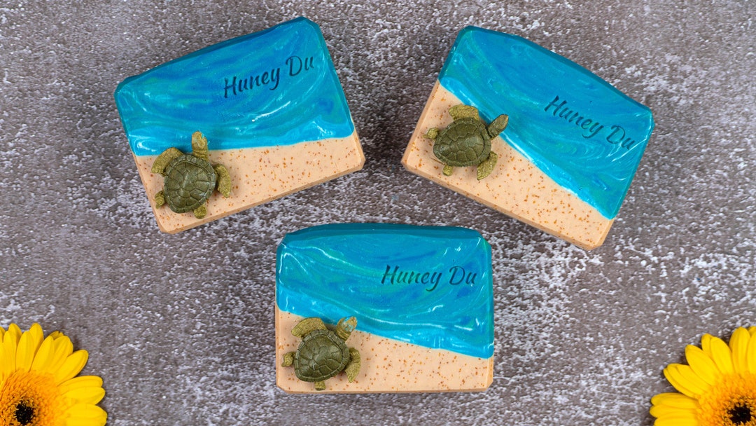 Natural Coconut Milk Soap | Turtle Beach - Etsy