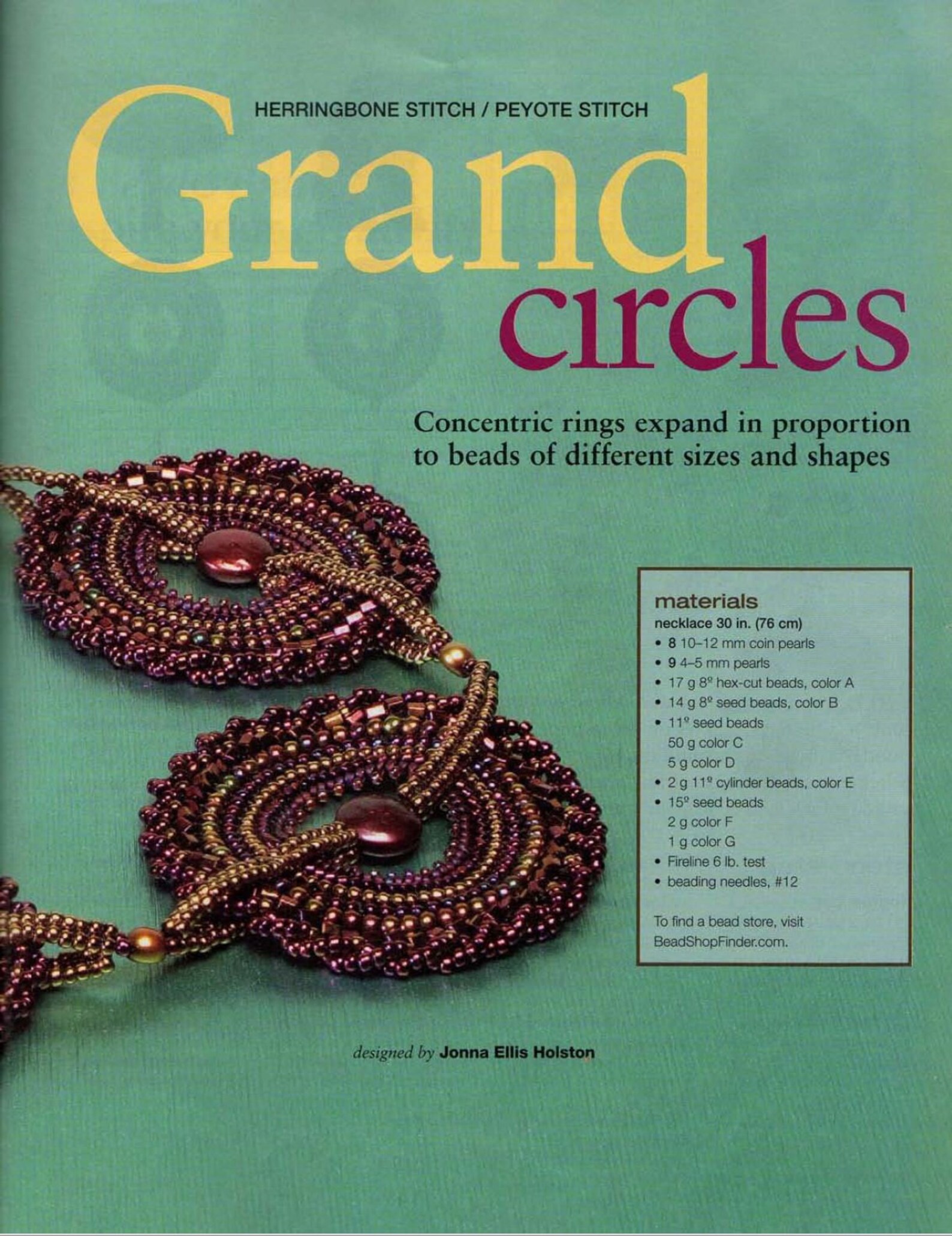 Bead&button Patterns // 4 Exclusive Peyote Stitch Projects // Ebook ...