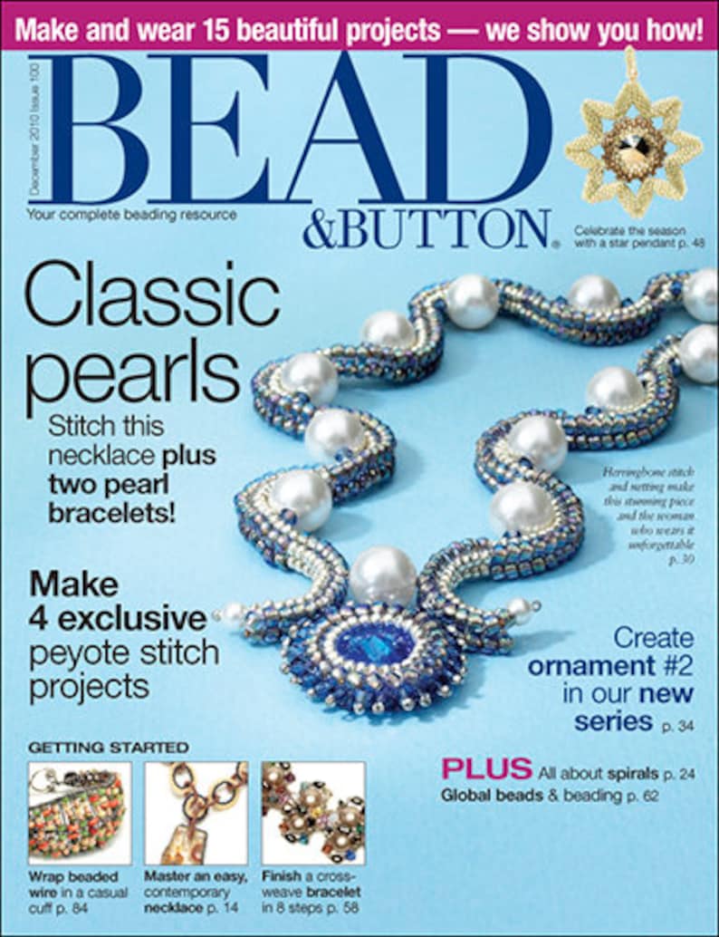 Bead&button Patterns // 4 Exclusive Peyote Stitch Projects // Ebook ...