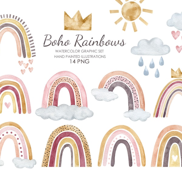 Muted Rainbow - Etsy