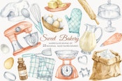 Baking SVG Clipart, Vector Bakery Clipart, Kitchen Tools, Baking ...