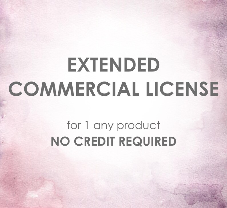 Clipart Commercial License. Commersial Use. For a Single | Etsy