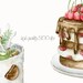 Watercolor Birthday Cake Clipart Set. Wedding Flower Cake - Etsy