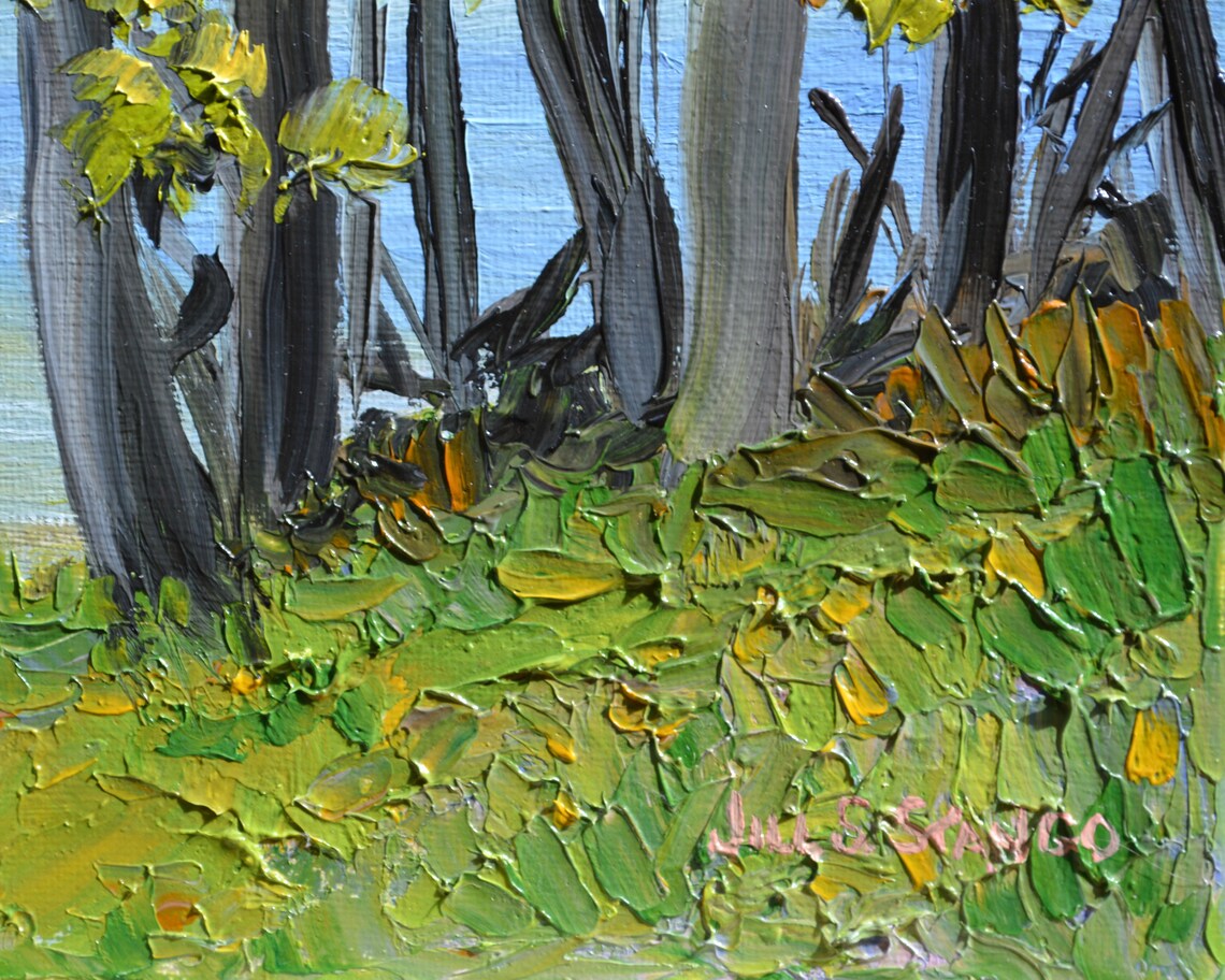 Fall Landscape Print, Original Tree Painting, Fall Decor, Oil Painting ...