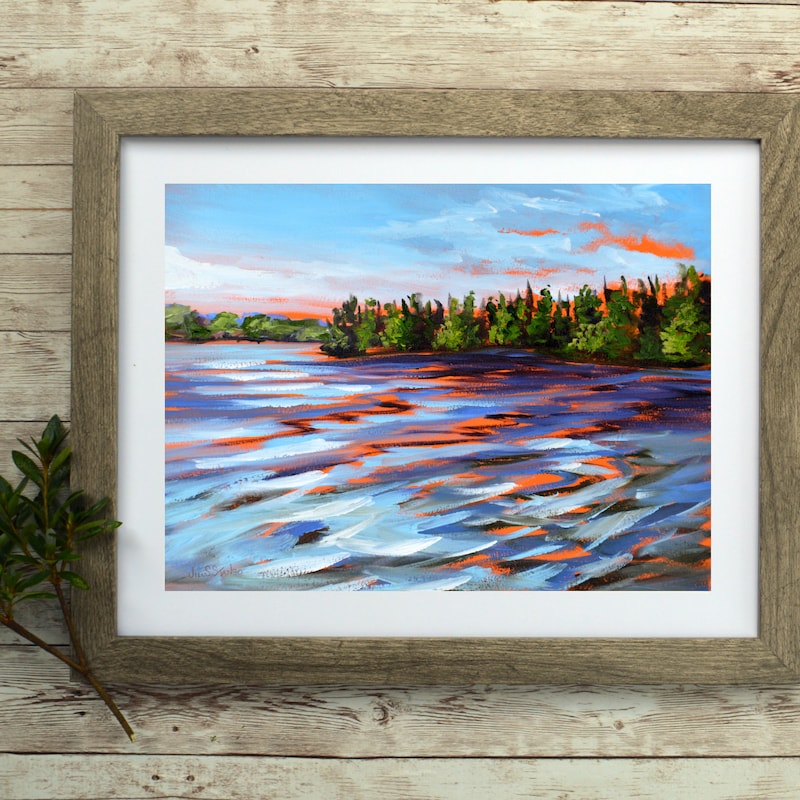 Lake Oil Painting - Etsy