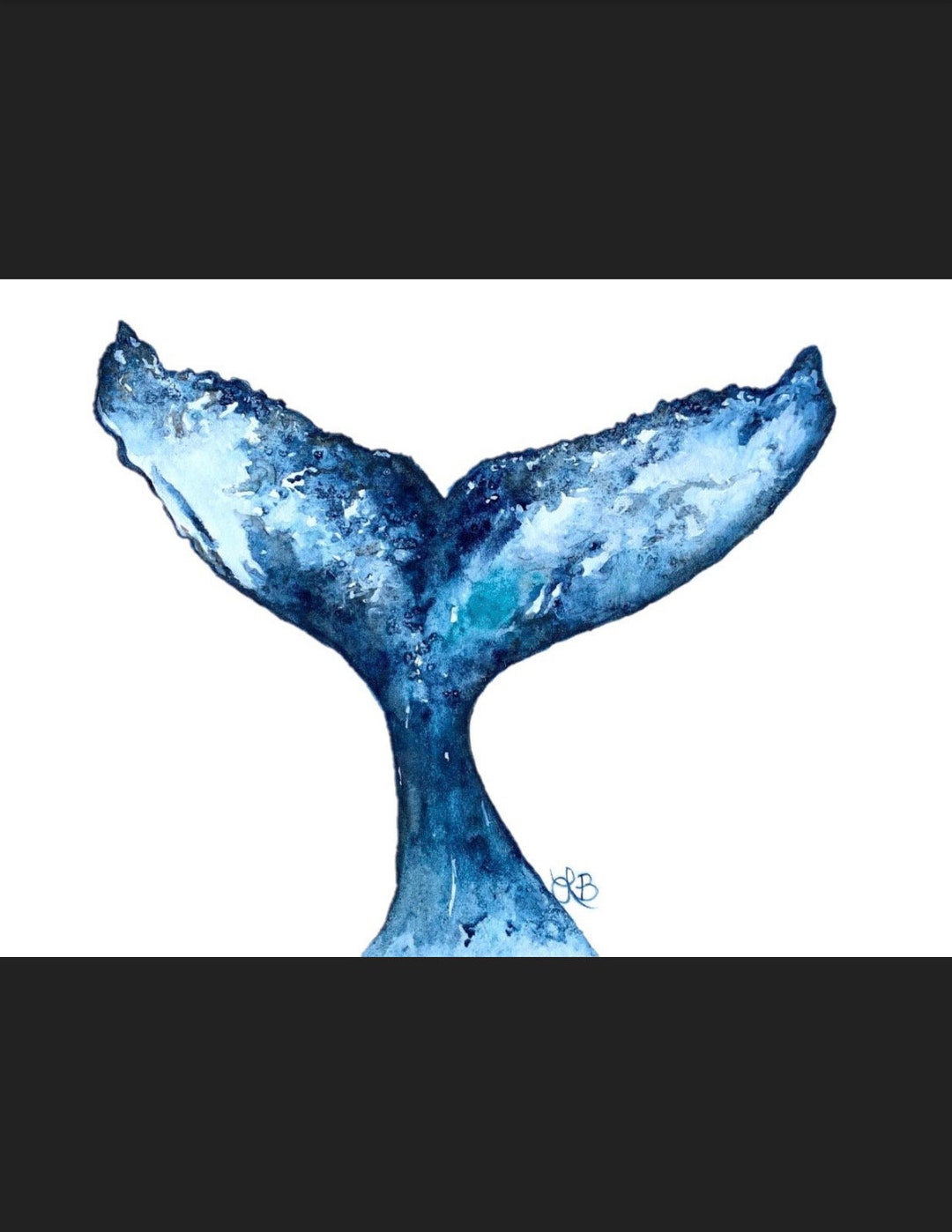 Whale Tail Art Print - Etsy