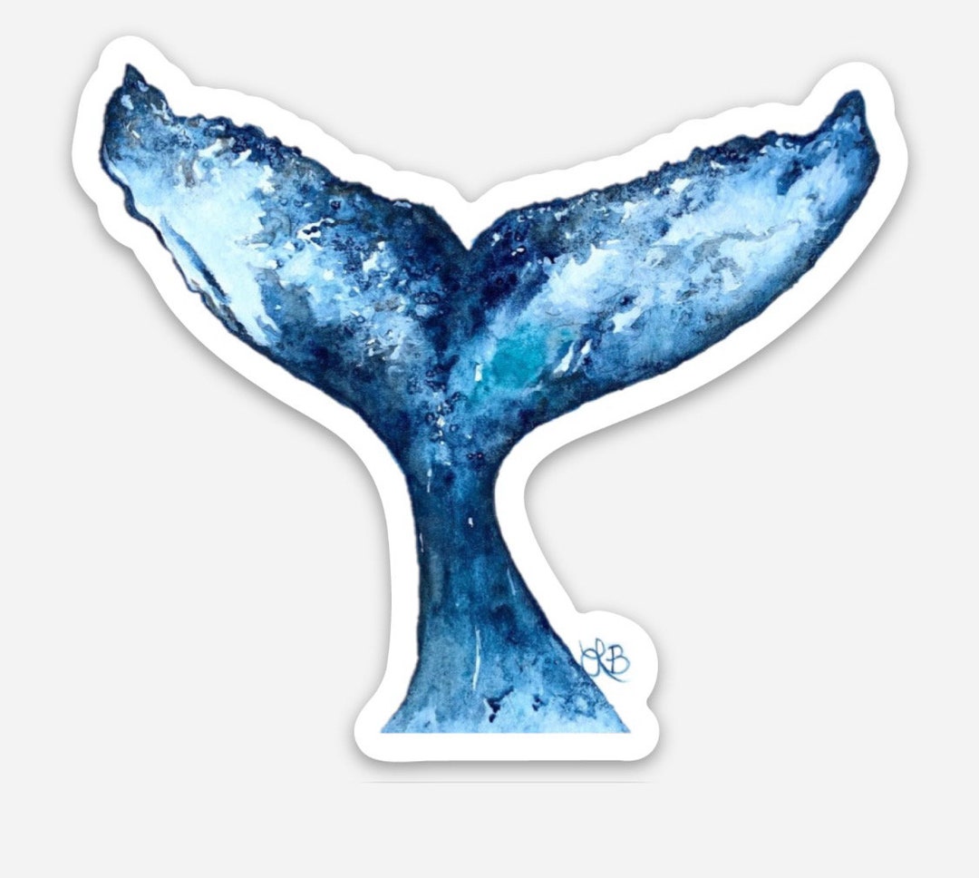 Whale Tail Sticker - Etsy